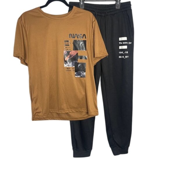 SHEIN | Shirts | Shein Nasa Shirt And Jogger Set | Poshmark